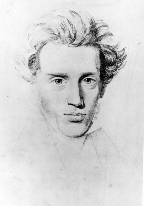 Portrait Soren Kierkegaard | phrase philosophique