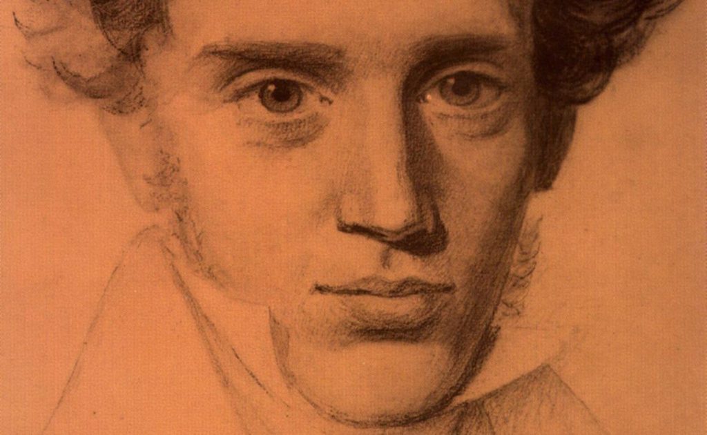 Portrait Soren Kierkegaard | phrase philosophique